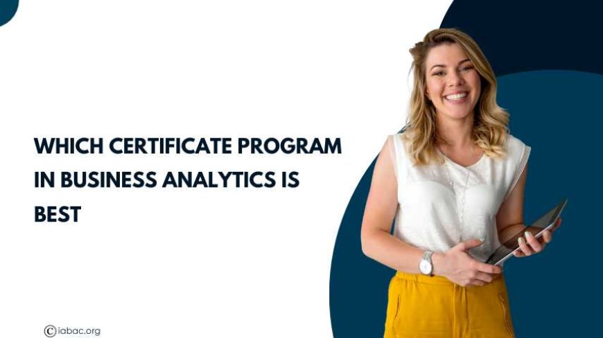 Which Business Analytics Certificate Is Best? - IABAC